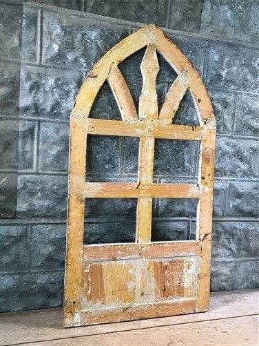 Arched French Country Distressed Window Frame Architectural - Etsy