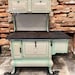 Monogram Stove, Vintage Wood/coal Burning Stove, Cream & Sage Enamel ...