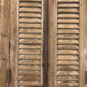 Antique Encased Shutter French Double Door 43.5x90 European Door Jamb ...