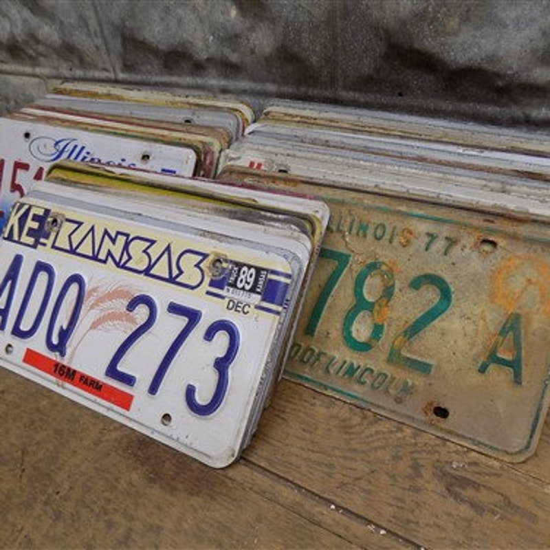 License Plate Art - Etsy