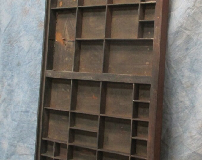 Printer Drawer Wood Block Typeset Tray Letterpress Thimble Shelf ...