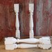4 Balusters White Wood Architectural Salvage Spindles Porch - Etsy