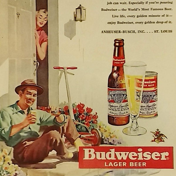 Budweiser Ad - Etsy