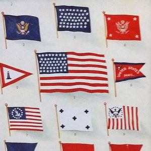 1931 United States Flags Matted Vintage 8x10 Print - Etsy