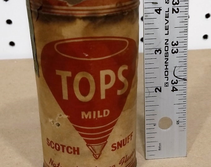 Tops Mild Tobacco Tin Can Scotch Snuff - Etsy