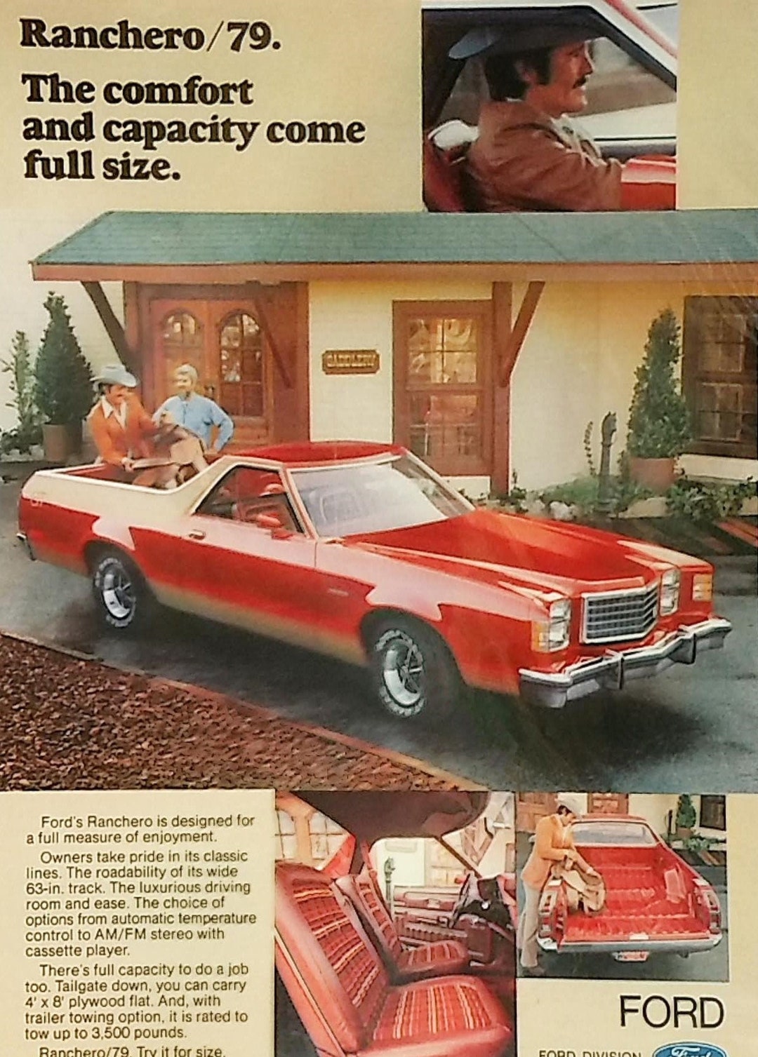 1979 Ford Ranchero Car Ad Matted Vintage 11x14 Print - Etsy