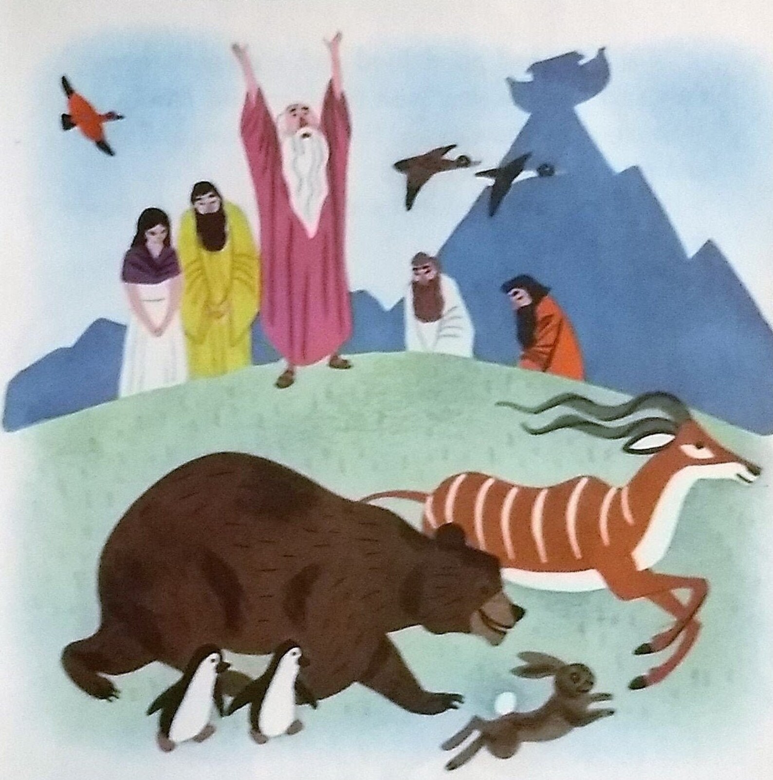 1952 Walt Disney's Noah's Ark Matted Vintage 8x10 - Etsy