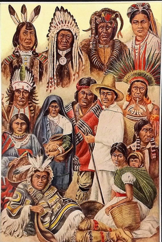 Imágenes De Indios Nativos Americanos Ilustración De Dos Indios