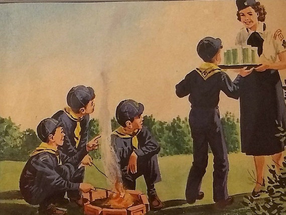 Art & Collectibles Prints Lithographs 1959 Cub Scouts Matted Vintage ...