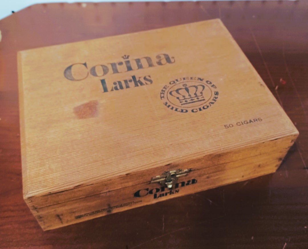 Corina Larks Wooden Cigar Box - Etsy