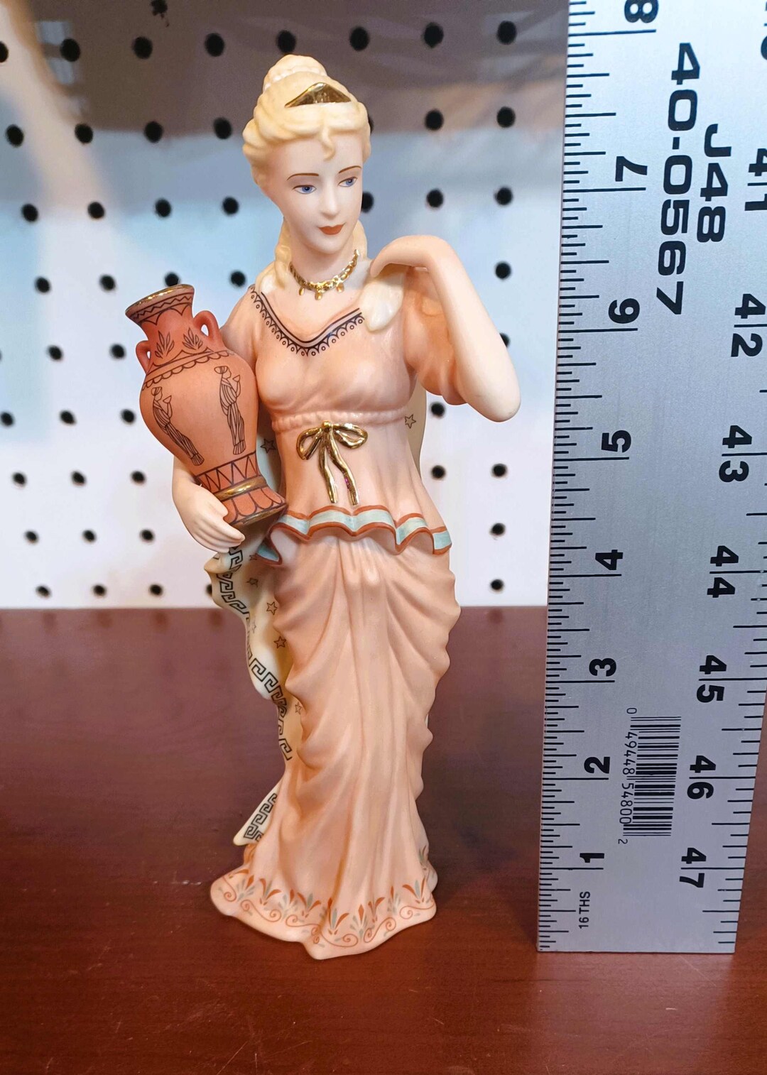 Nobel Collection Bella Bisque Porcelain Roman Woman Holding Vase ...