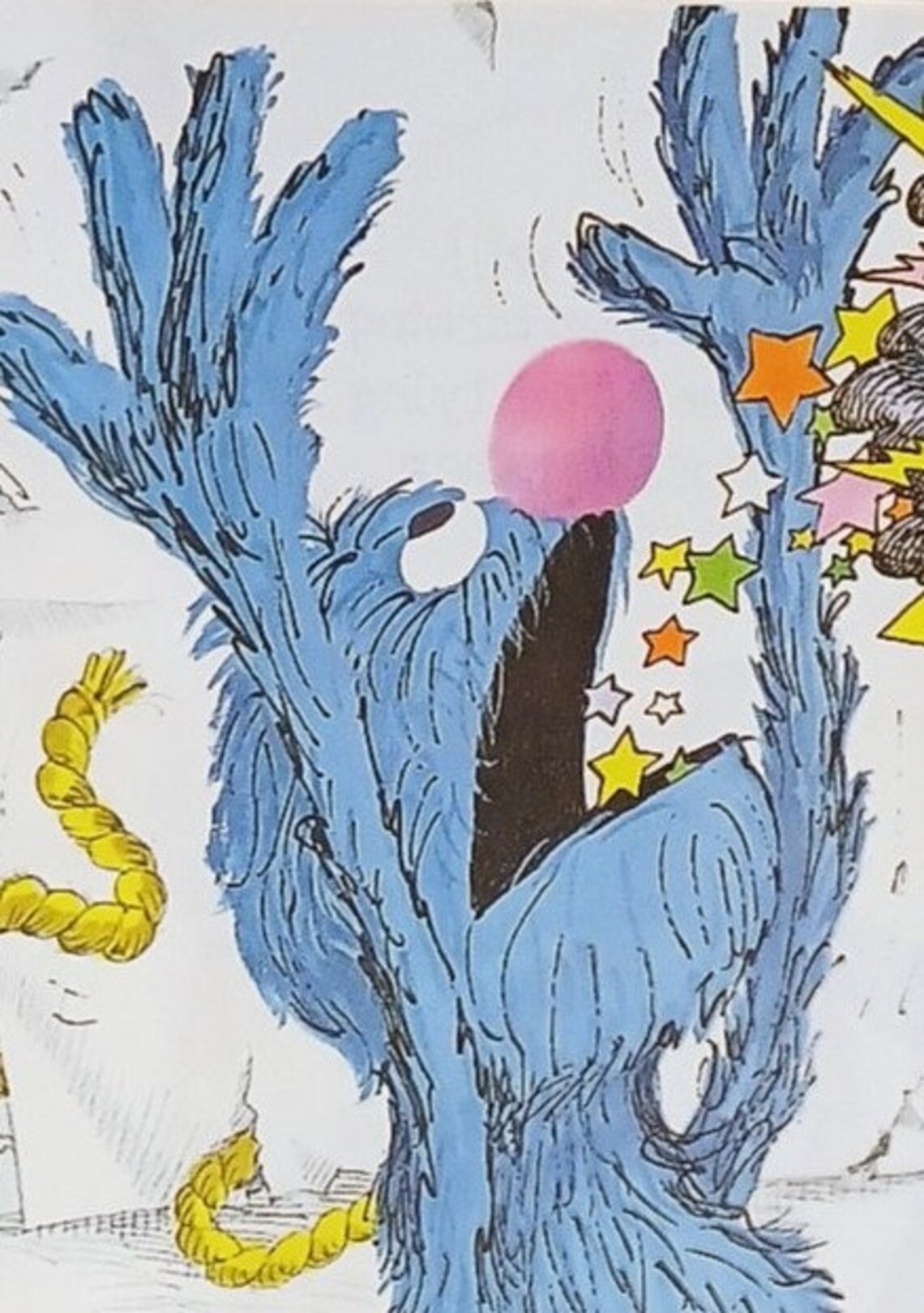 1971 Grover Sesame Street Matted Vintage 8x10 Print Monster - Etsy