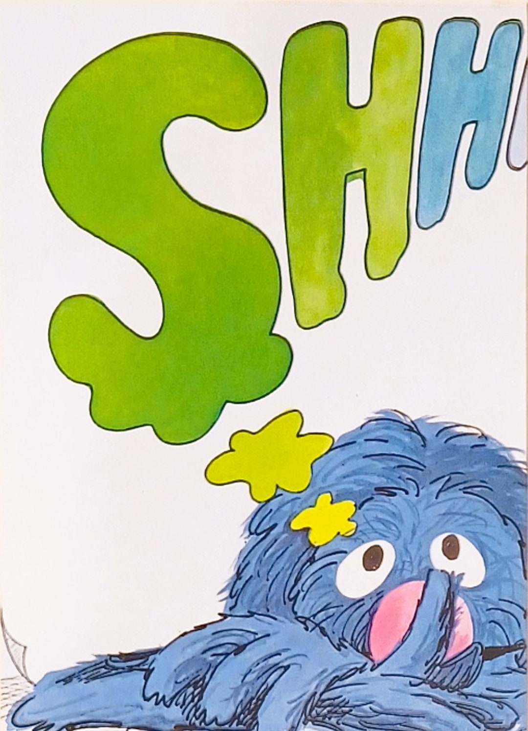 1971 Grover Sesame Street Matted Vintage 8x10 Print Monster - Etsy