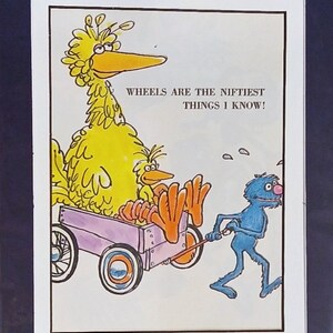 1971 Sesame Street Matted Vintage 8x10 Print Grover, Big Bird - Etsy