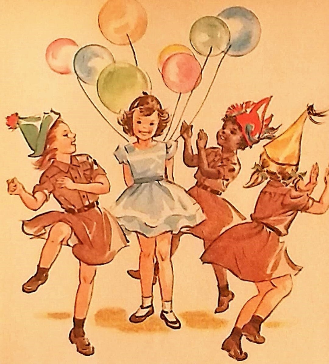 1961 Brownie Scouts Matted Vintage 8x10 Print - Etsy
