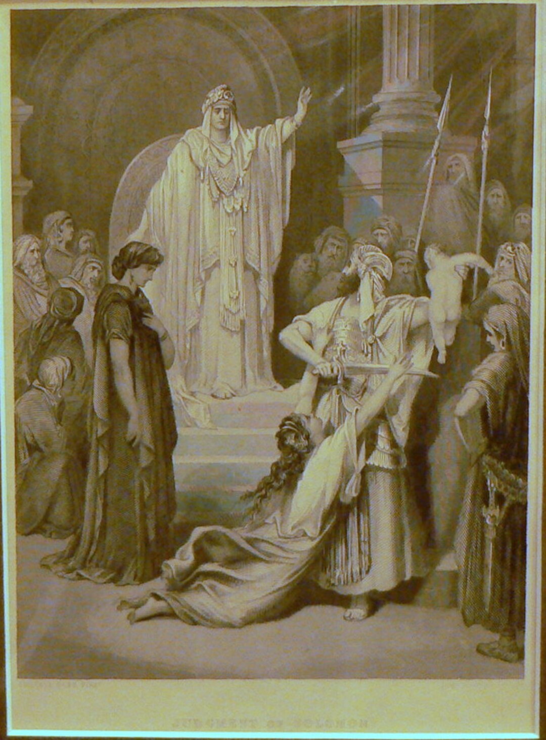 1884 Judgement of Solomon Matted Antique 11x14 Print - Etsy