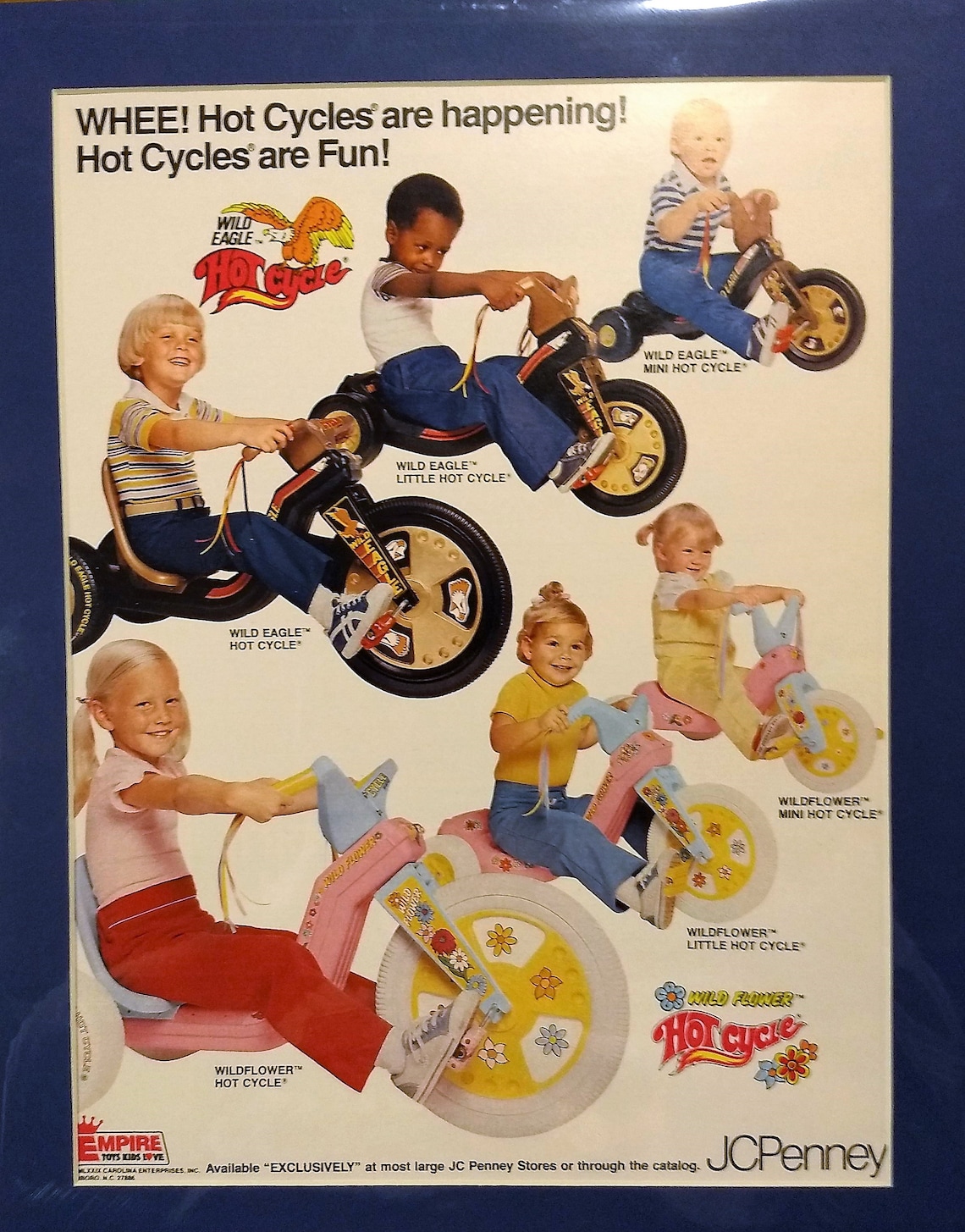 1979 JC Penny Cycle Toy Ad Matted Vintage 11x14 Print Big | Etsy