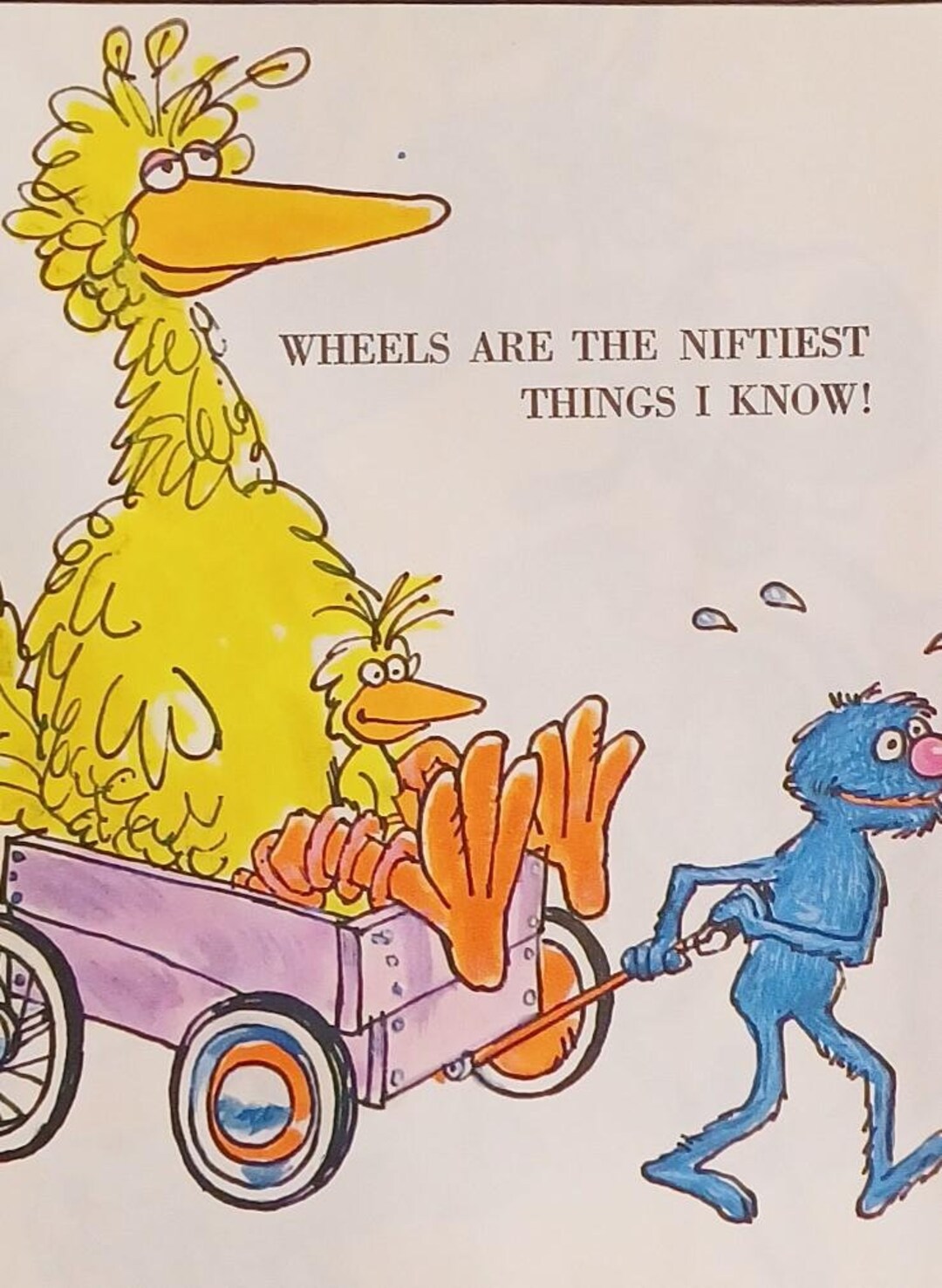 1971 Sesame Street Matted Vintage 8x10 Print Grover, Big Bird - Etsy