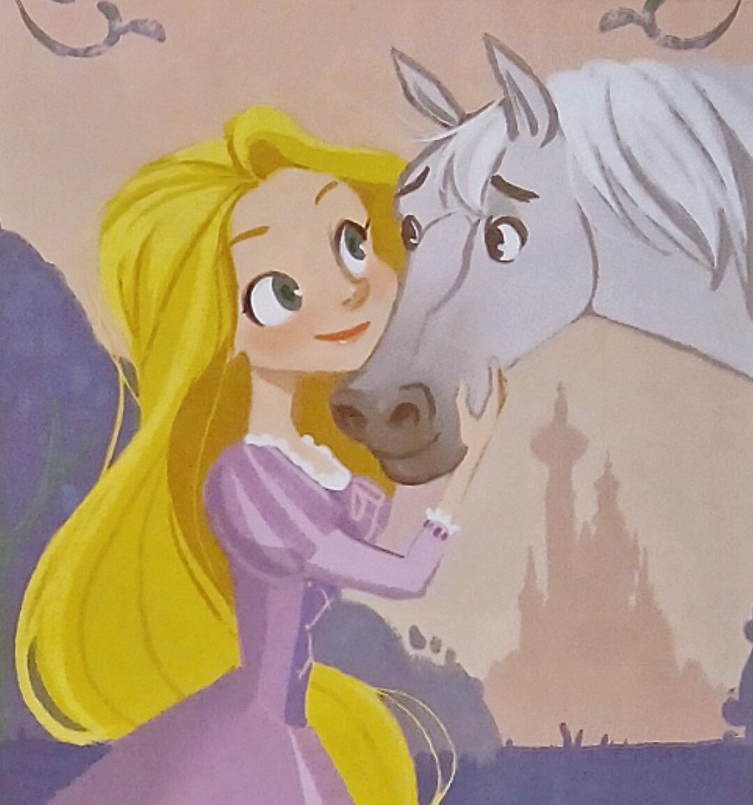 Tangled Matted 8x10 Disney Print Rapunzel - Etsy