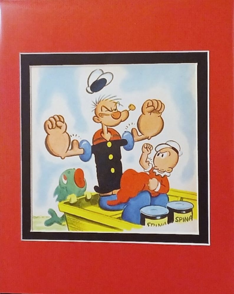 1979 Popeye Matted Vintage 8x10 Print - Etsy