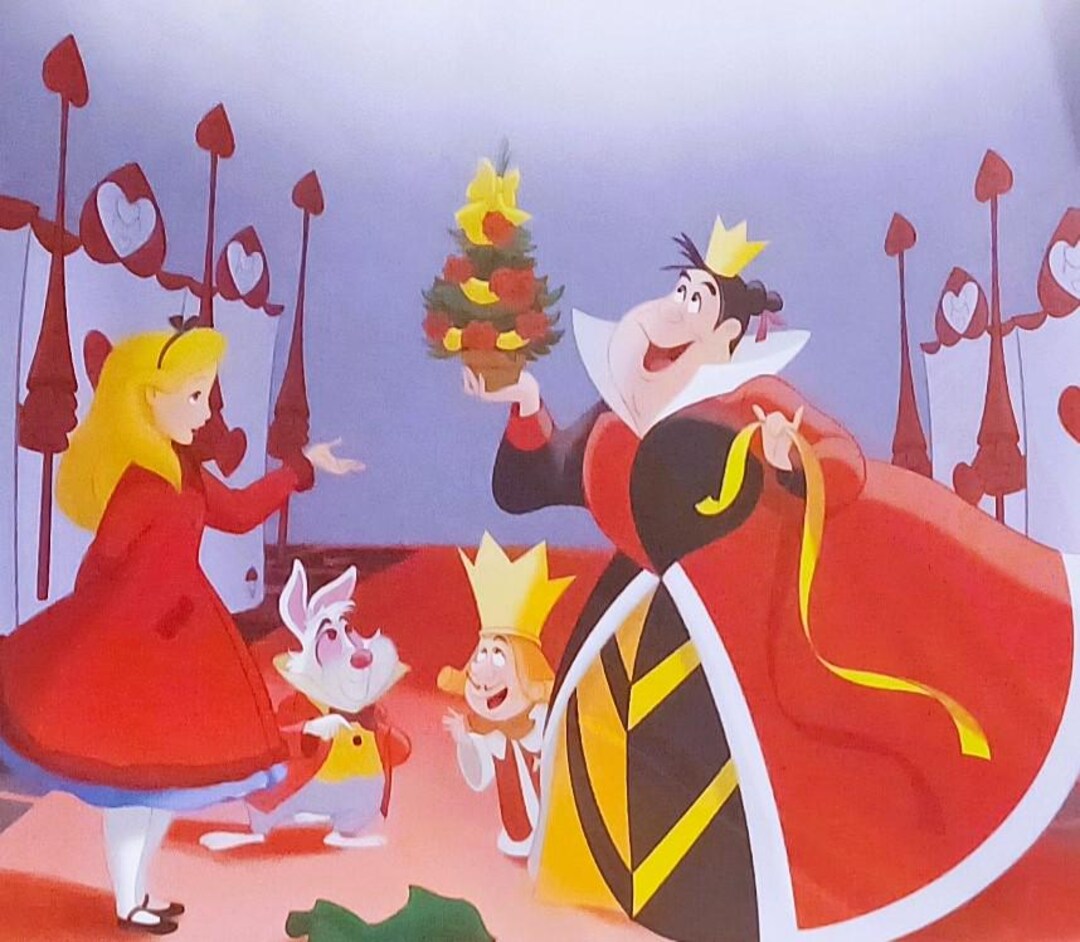 Alice in Wonderland Disney Christmas Matted 8x10 Print - Etsy