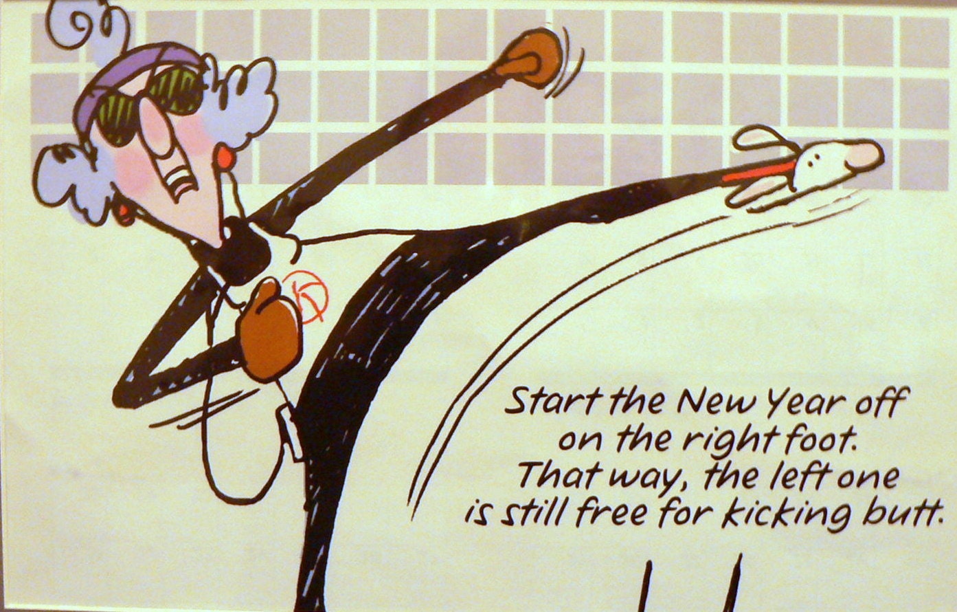 Maxine Comic Matted 11x14 Print New Year's Kickboxing - Etsy