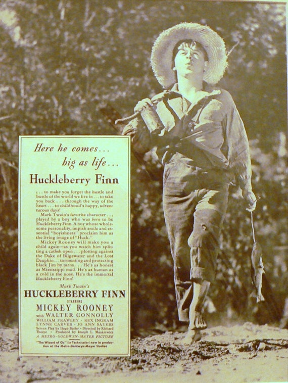 Huckleberry Finn Movie Mickey Rooney
