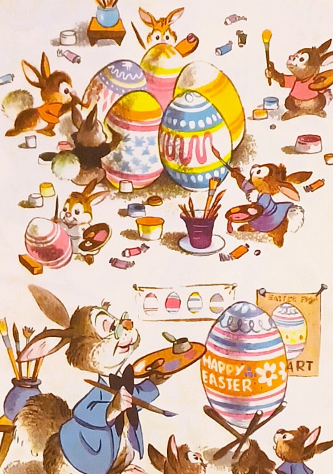 1965 Grandpa Bunny Easter Eggs Matted Vintage Disney 8x10 Print - Etsy