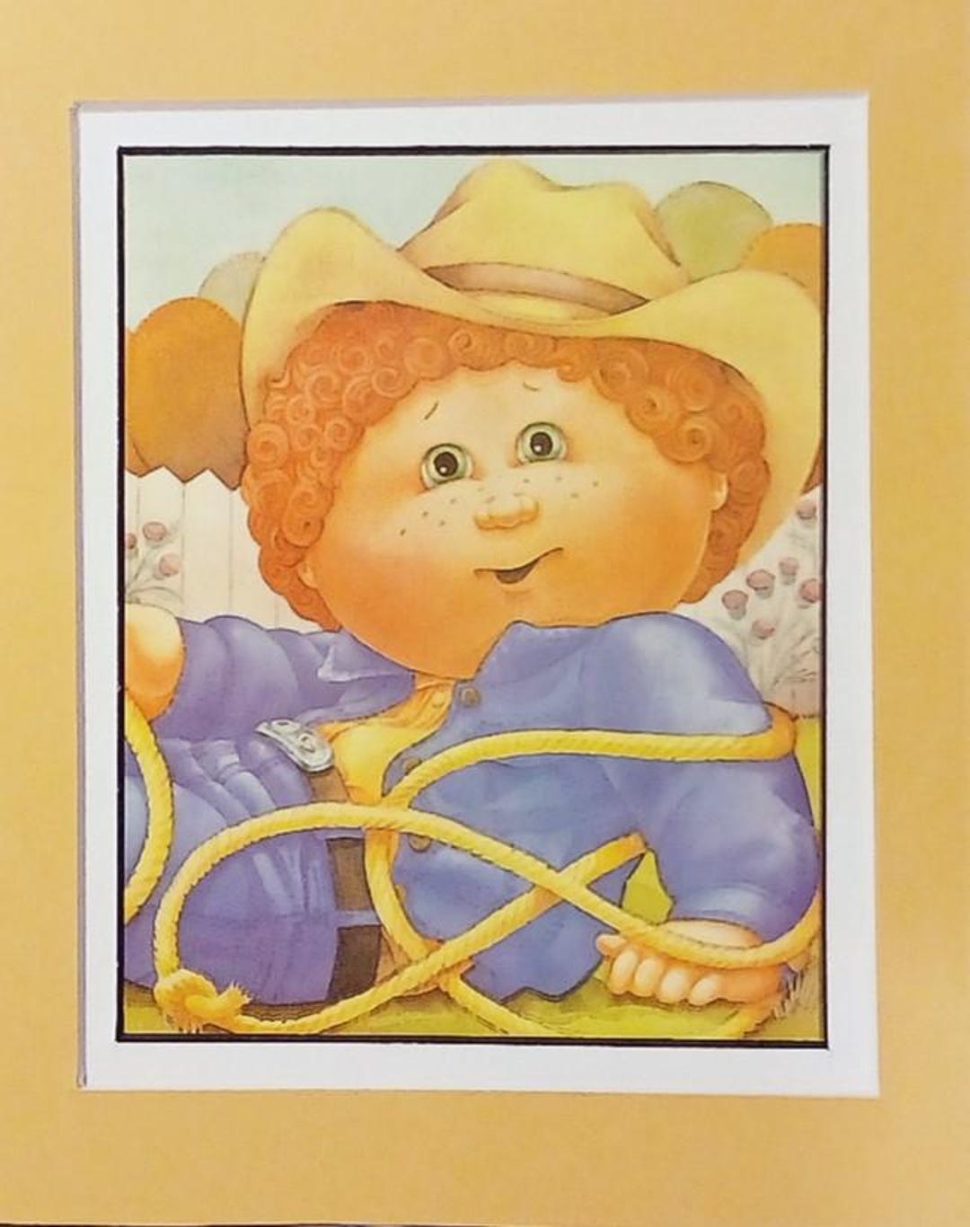 1987 Cabbage Patch Kids Matted Vintage 8x10 Print Cowboy - Etsy