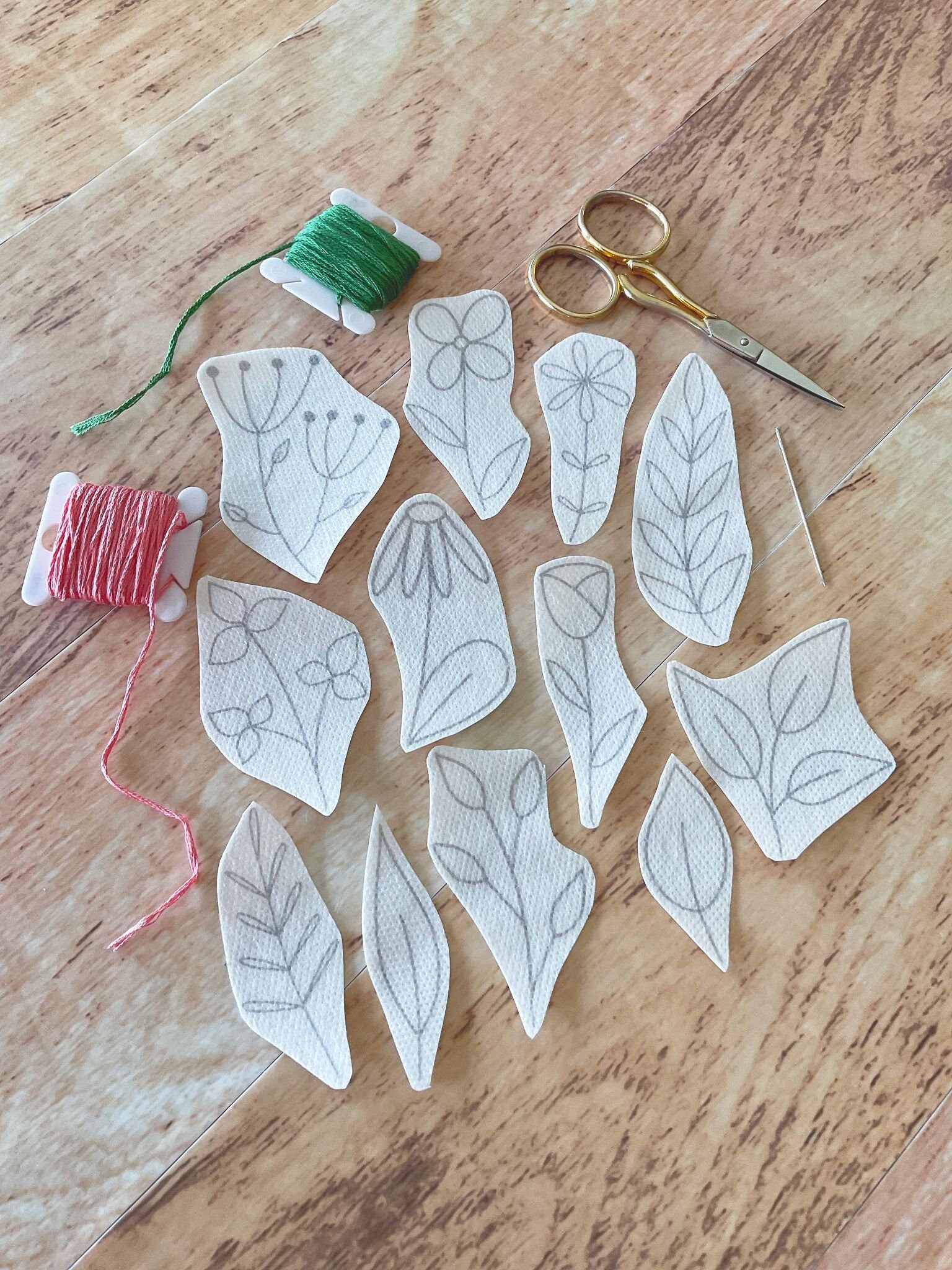 Full Set of 12 DIY Stick and Stitch Patches Crafting | Etsy