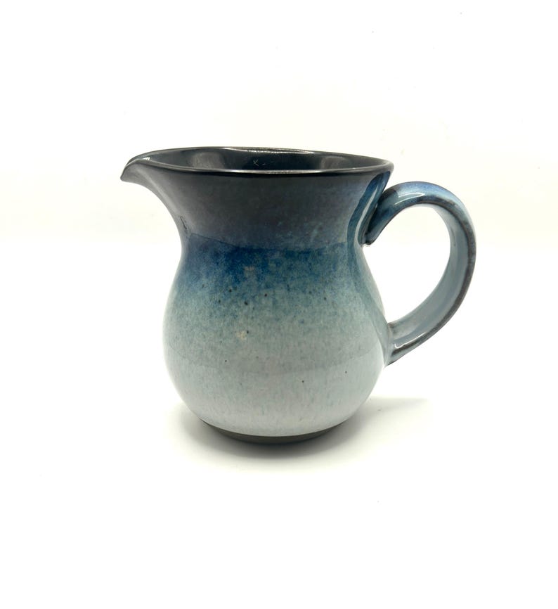 Vintage Peter Pots Studio Art Pitcher / Creamer – Blue Ombré Glaze – 4 ...