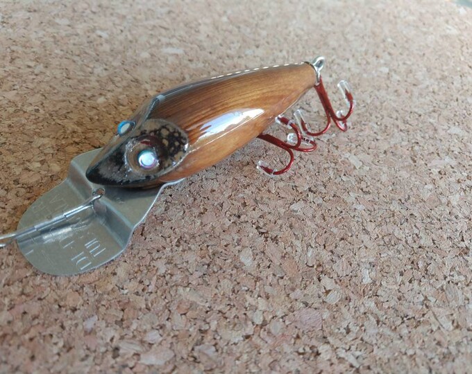 Handmade Wooden Diving Fishing Lure / Vintage Lure Stripped - Etsy
