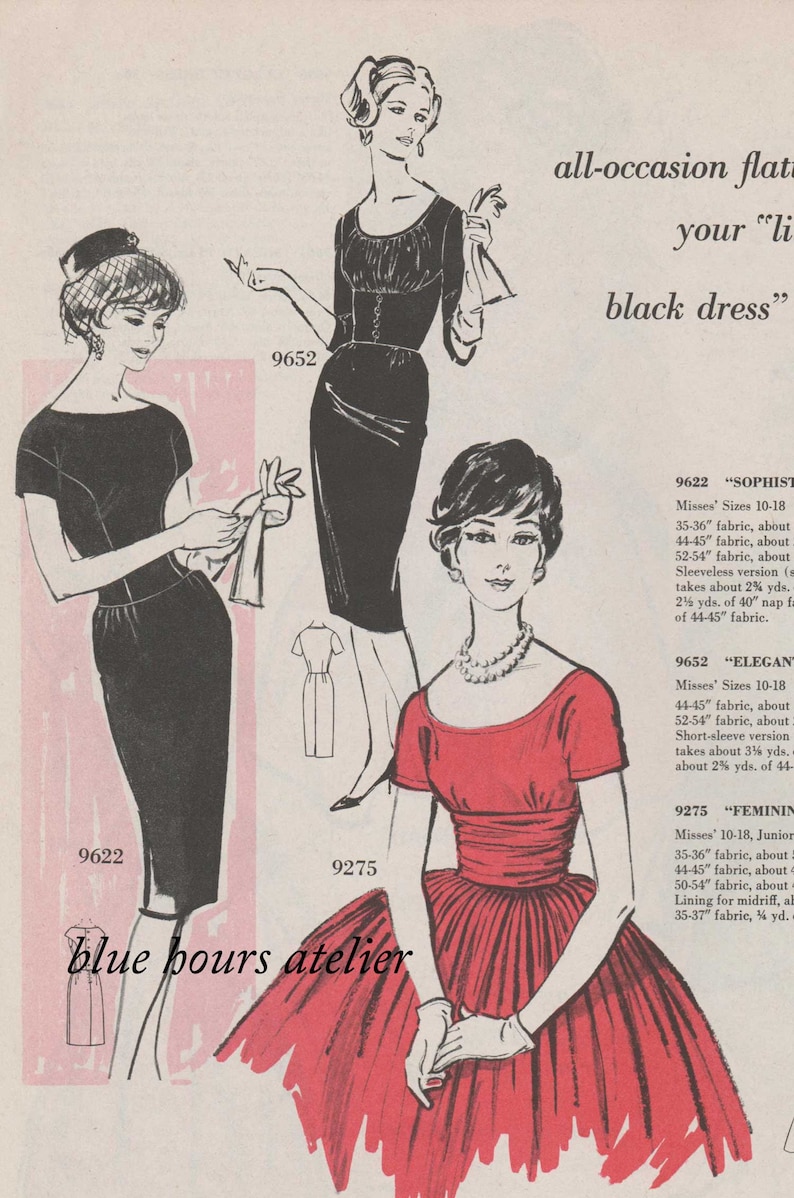 PDF Reproduction - 1961 Advance Pattern Catalog - Women's 1960s ...