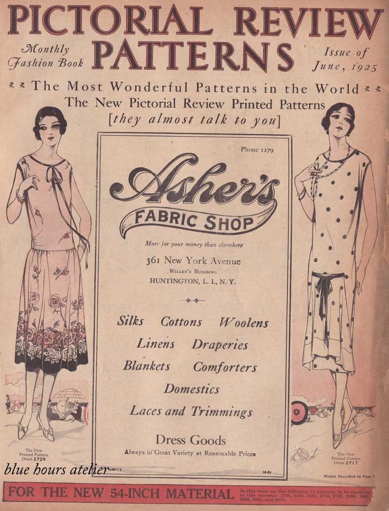 PDF Reproduction - 1925 June - Pictorial Review Patterns Book - Instant ...