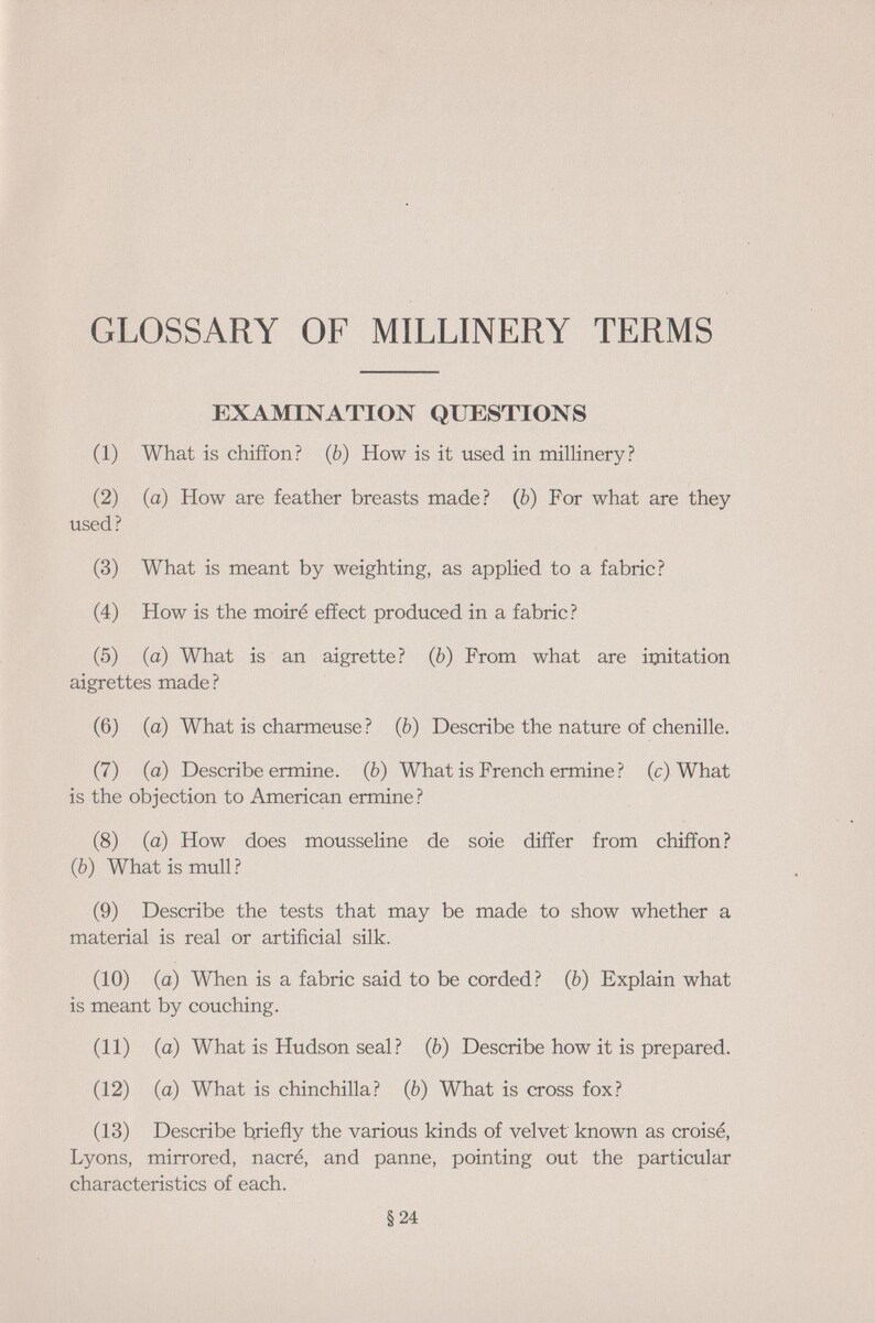 PDF Reproduction - 1916 - Glossary of Millinery Terms - Woman's ...