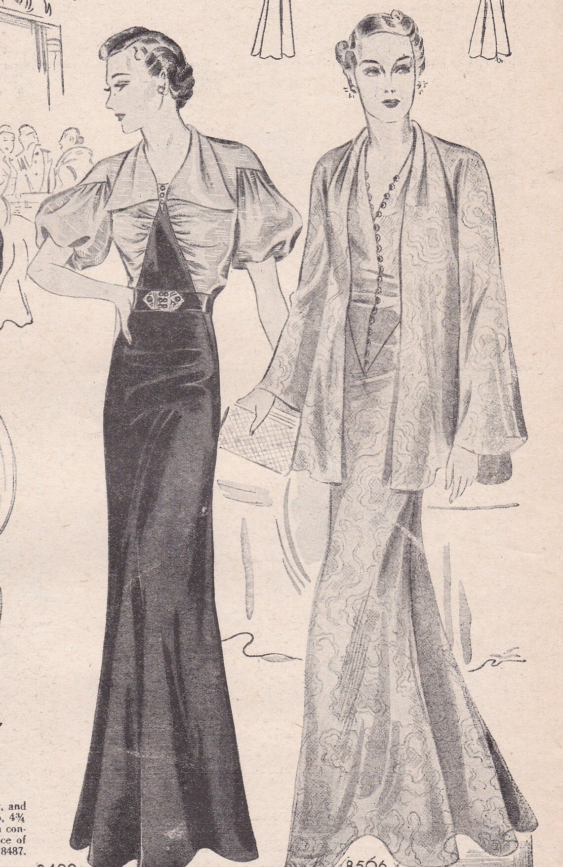 PDF Bundle 1935 1936 Fashions Three Pictorial Pattern | Etsy