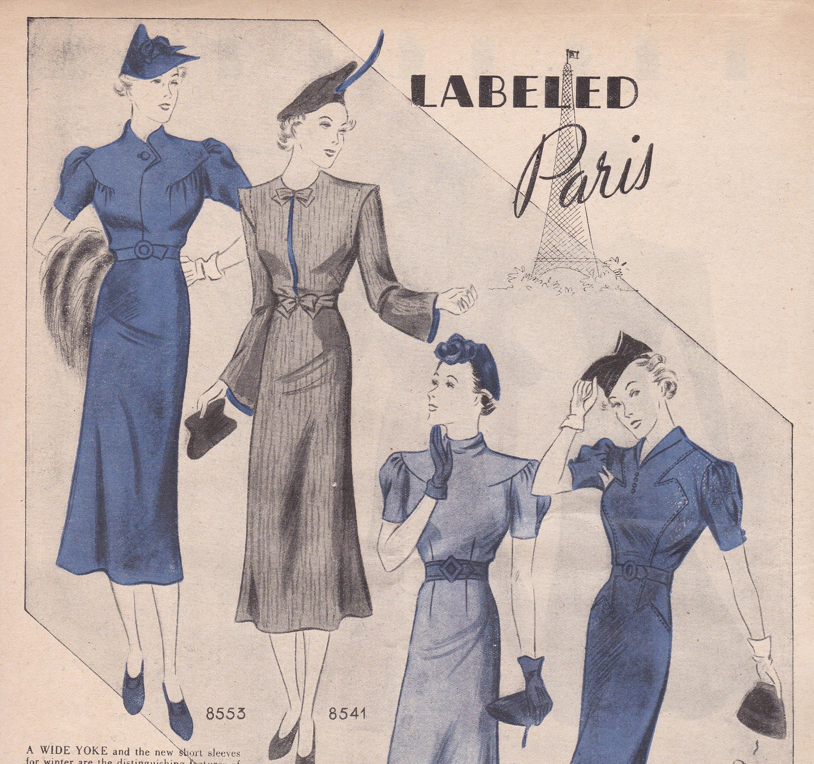 PDF Bundle - 1937 Fashions - Five Pictorial Pattern Catalogs of 1930s ...