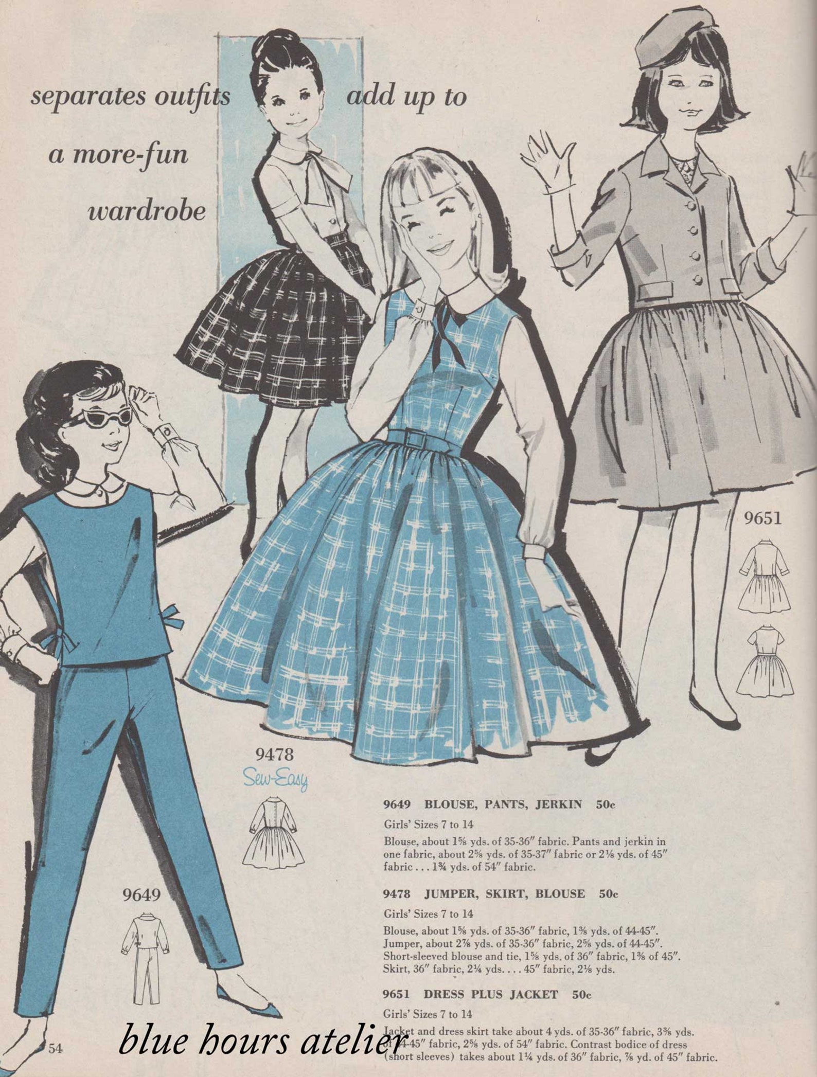 PDF Reproduction - 1961 Advance Pattern Catalog - Women's 1960s ...