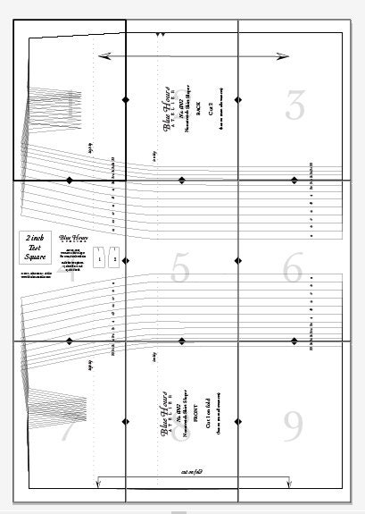 Women's Woven Skirt Sloper, 33 to 51 Full Hip Sizes PDF Tiled and ...