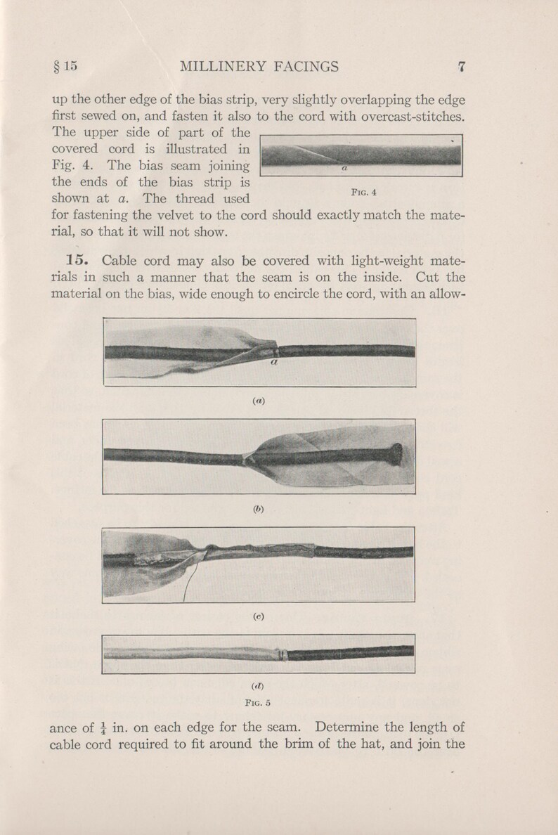 PDF Reproduction - 1916 - Millinery Facings - Woman's Institute ...