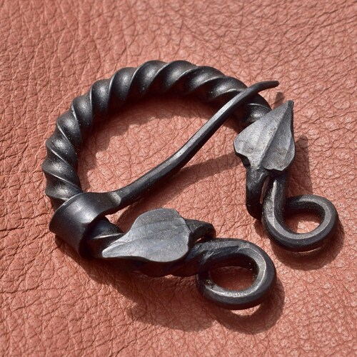 Hand Forged Viking Horseshoe Brooch/penannular Brooch - Etsy