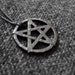 Forged Steel Black Metal Pentagram Pentacle Amulet, Sold With Jewelry ...