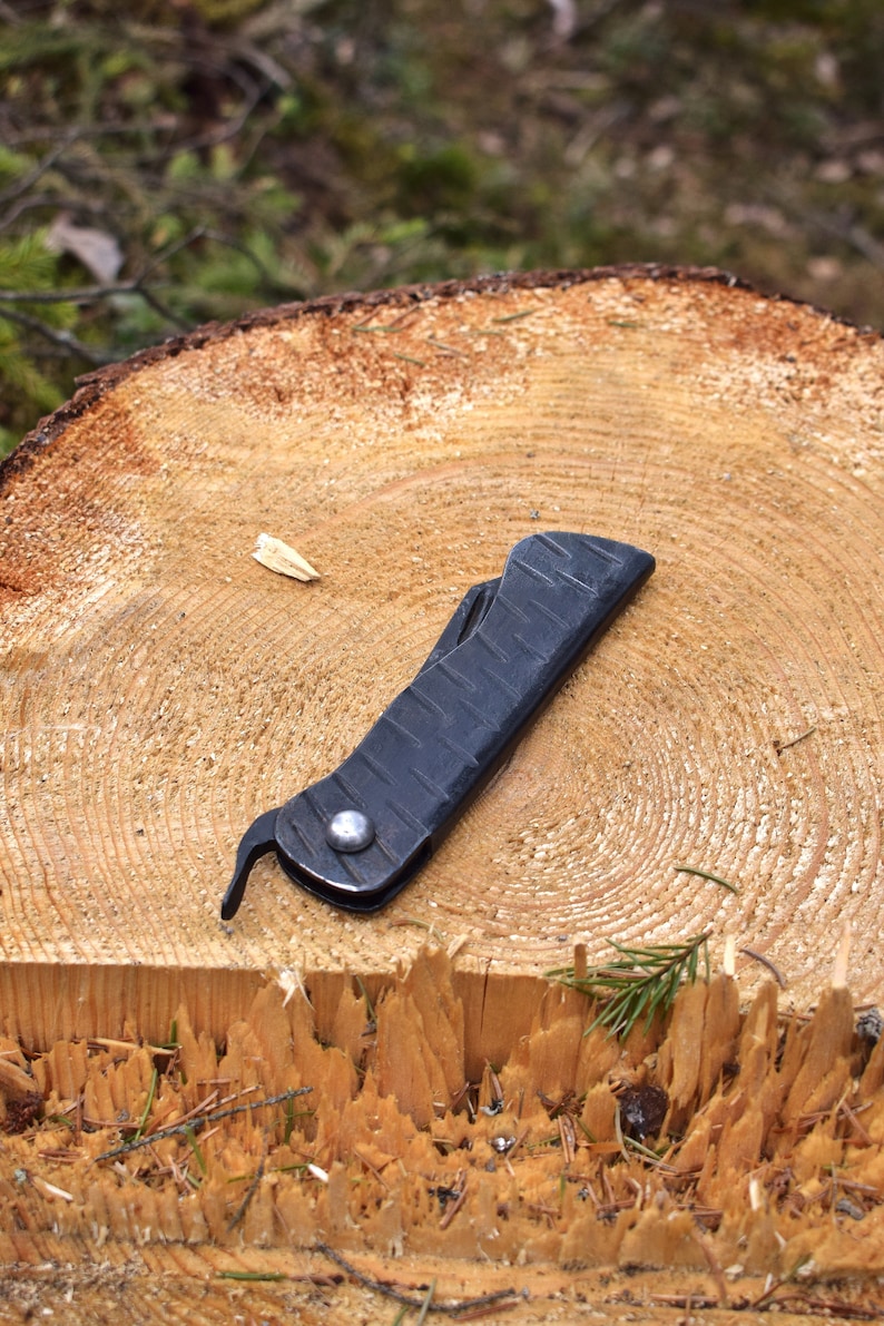 Hand Forged Nordic Higo Style Friction Folder Knife | Etsy