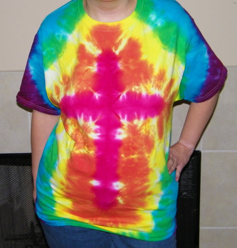 Tie Dye Cross Shirt, Christian T Shirts Men, Hippie Clothes Women ...