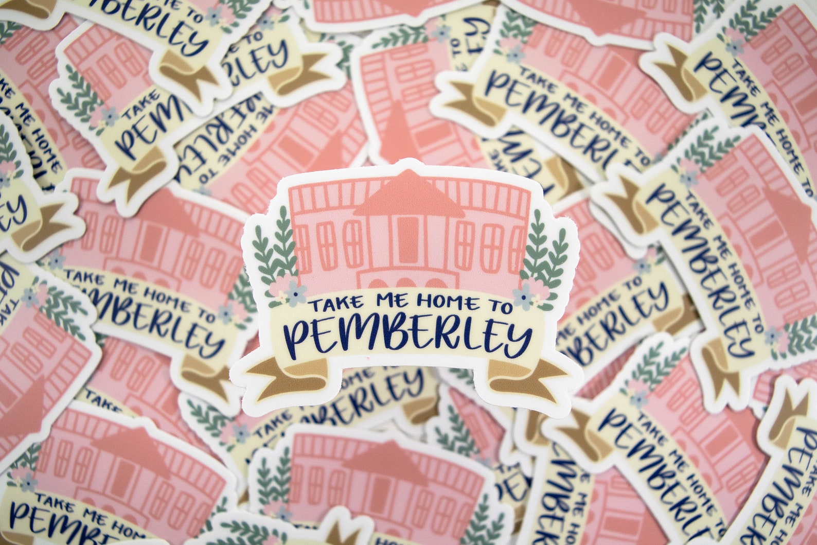 Take Me Home to Pemberley Sticker Jane Austen Vinyl - Etsy