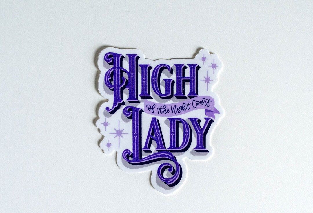 ACOTAR High Lady of the Night Court Sticker A Court of Mist and Fury ...