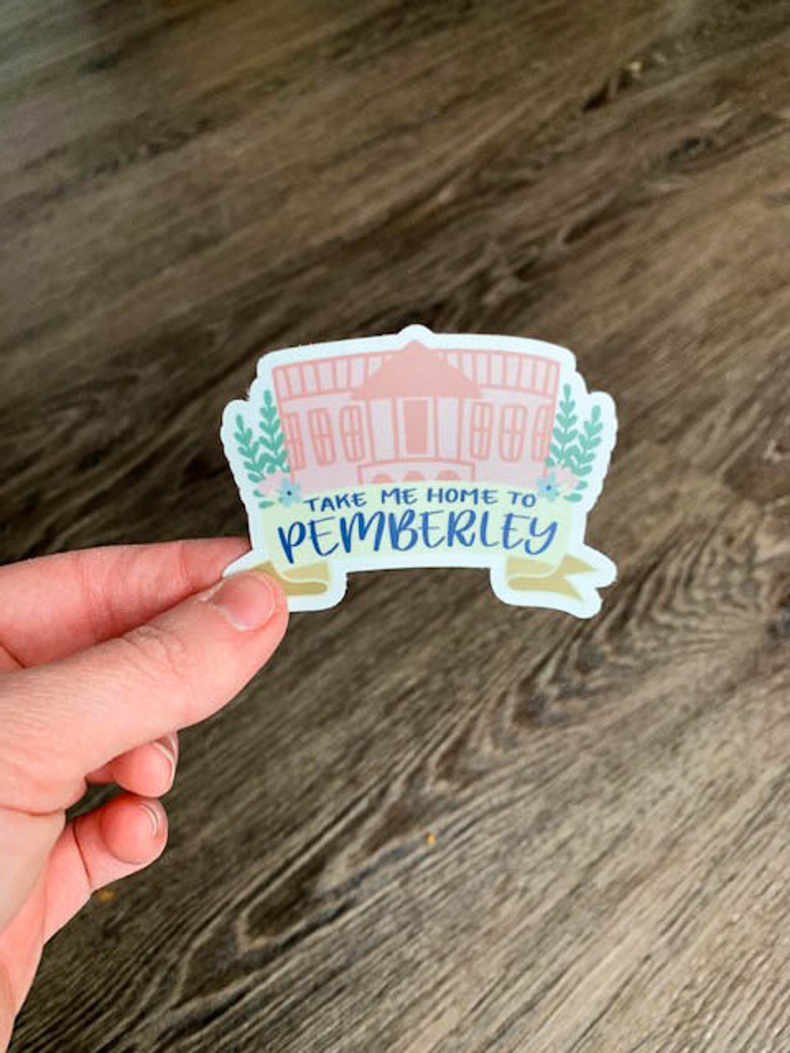 Take Me Home to Pemberley Sticker Jane Austen Vinyl - Etsy