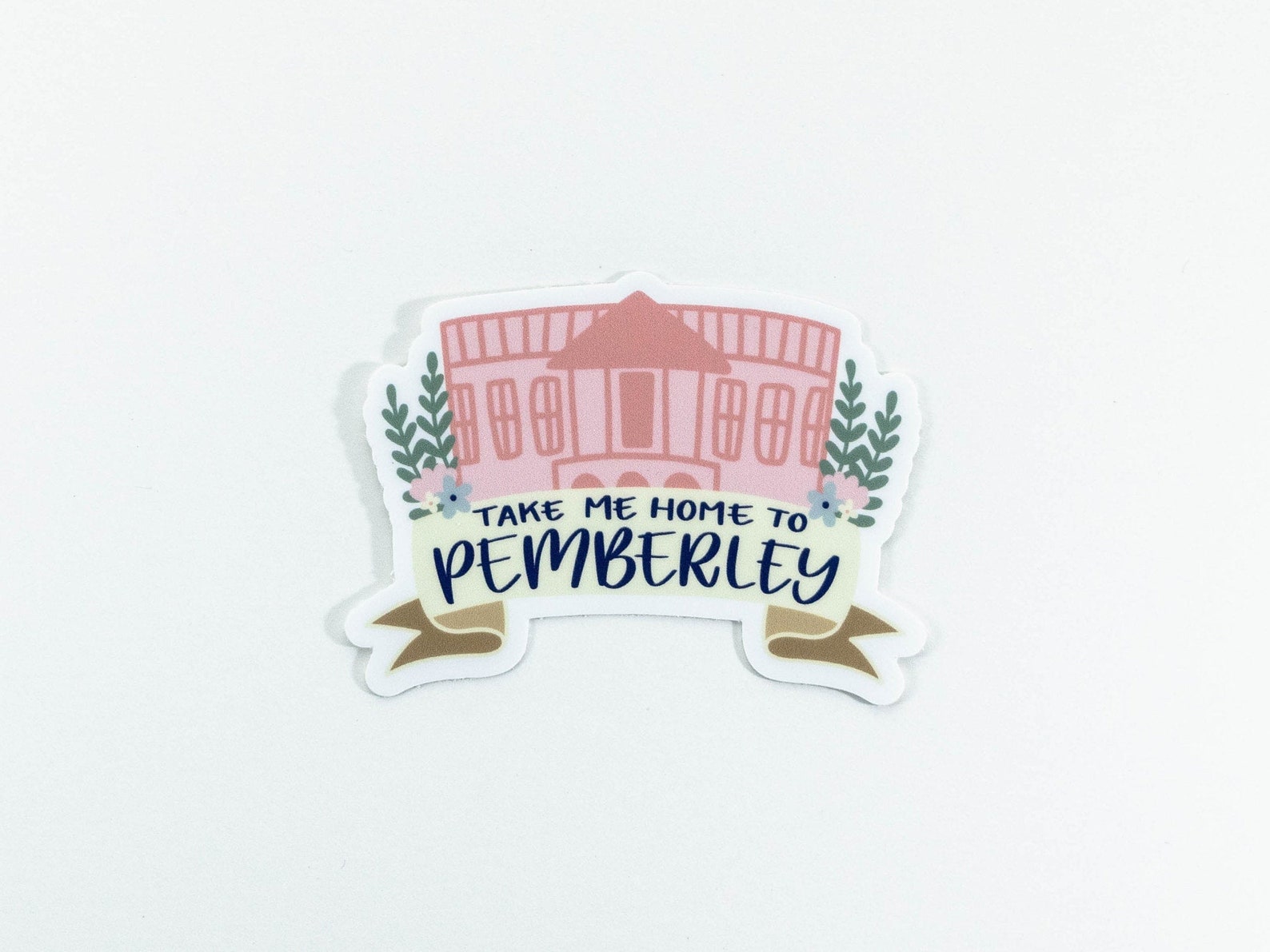 Take Me Home to Pemberley Sticker Jane Austen Vinyl - Etsy