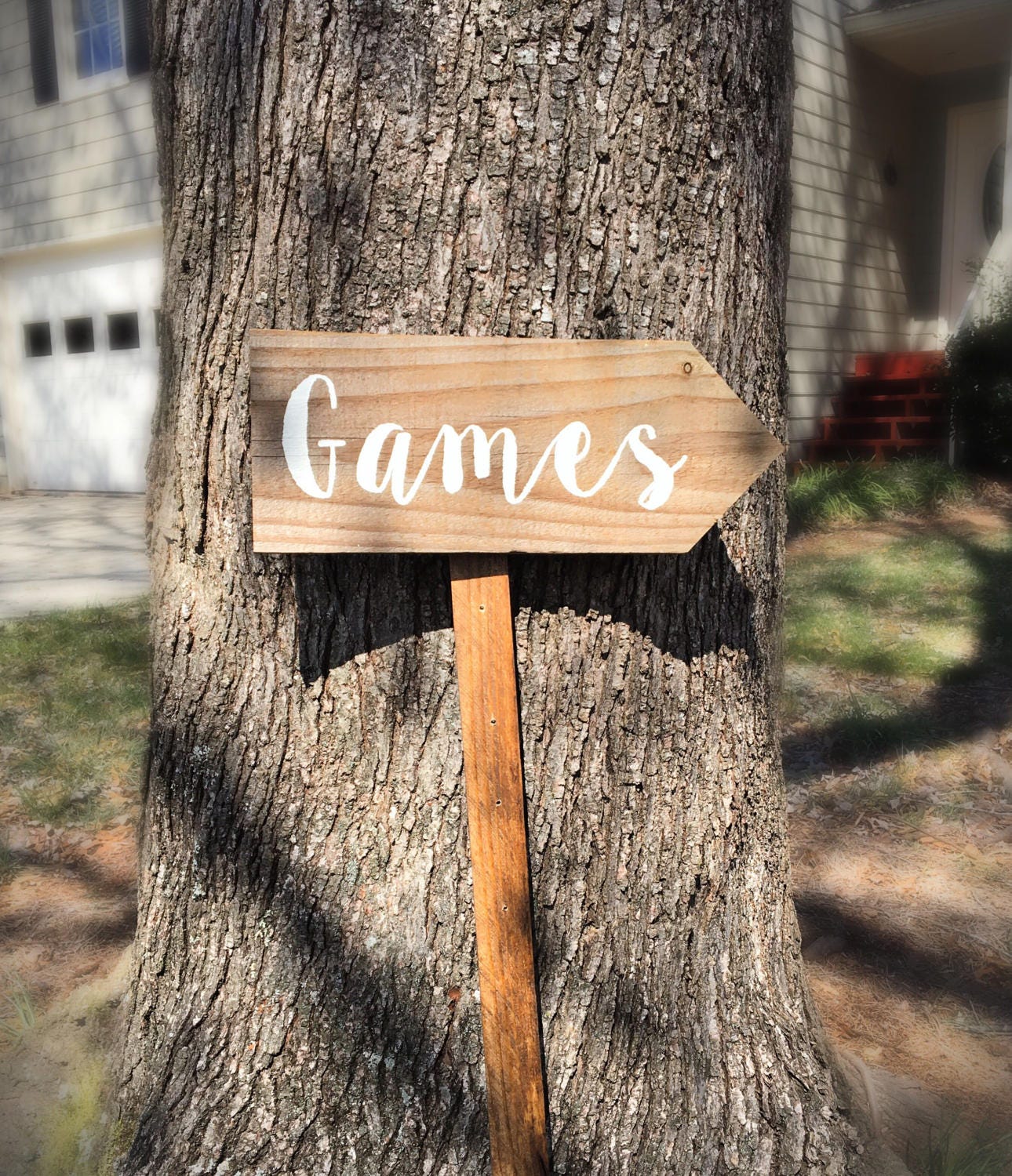 Games Sign Yard Games Sign Lawn Games Sign Wooden Games | Etsy