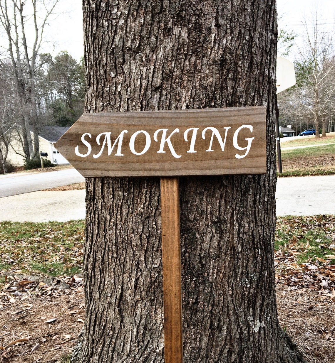 Smoking Sign Smoking Area Sign Rustic Wedding Signs Vintage | Etsy